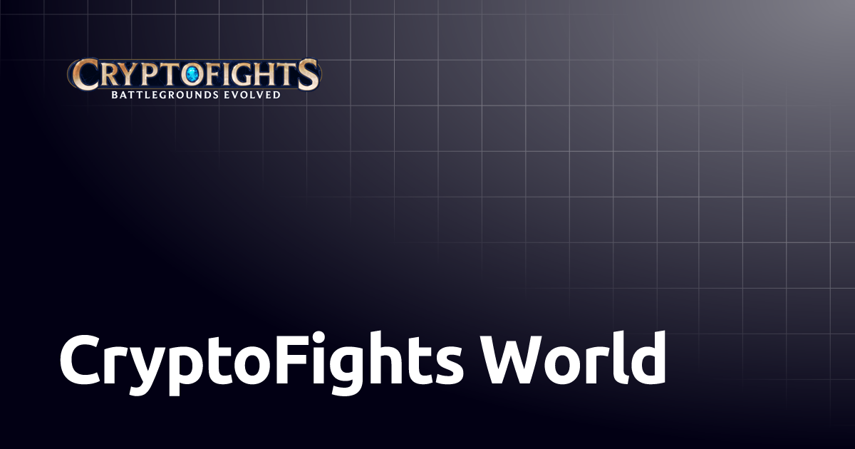 CryptoFights World | CryptoFights Whitepaper 3.0